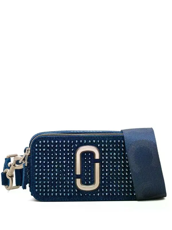 Marc Jacobs The Crystal Denim Snapshot Crossbody Bag
