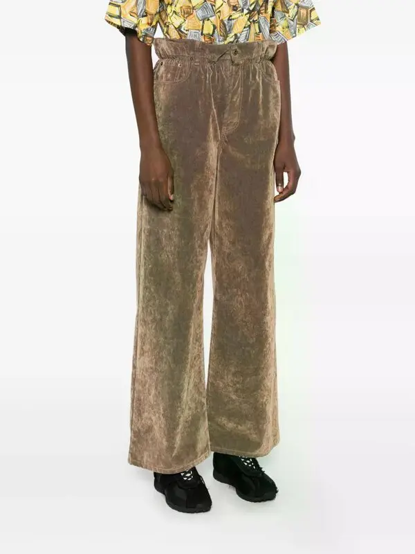 Miu Miu Logo-patch Trousers