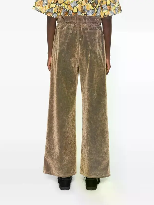 Miu Miu Logo-patch Trousers