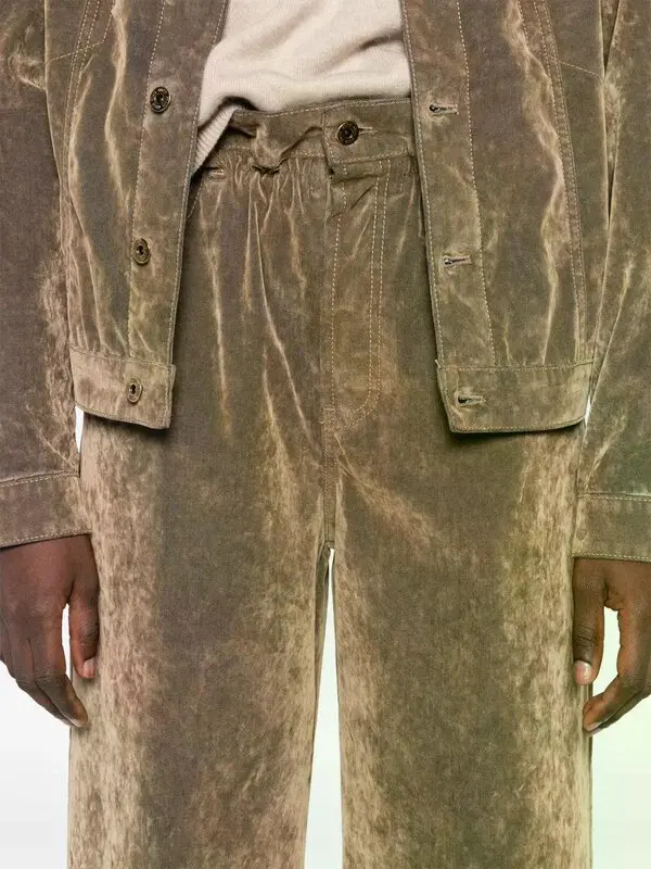 Miu Miu Logo-patch Trousers