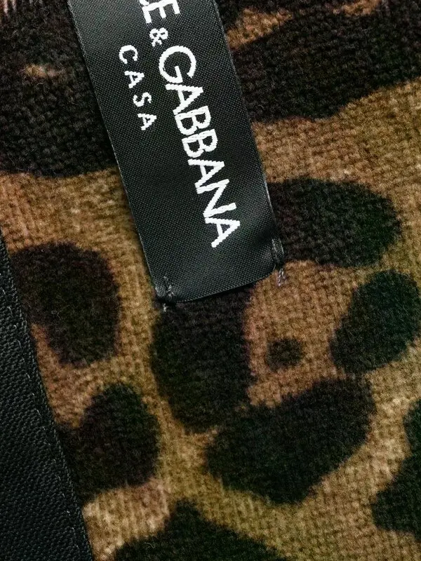 Dolce & Gabbana Leopard-print Terry Cotton Bath Robe
