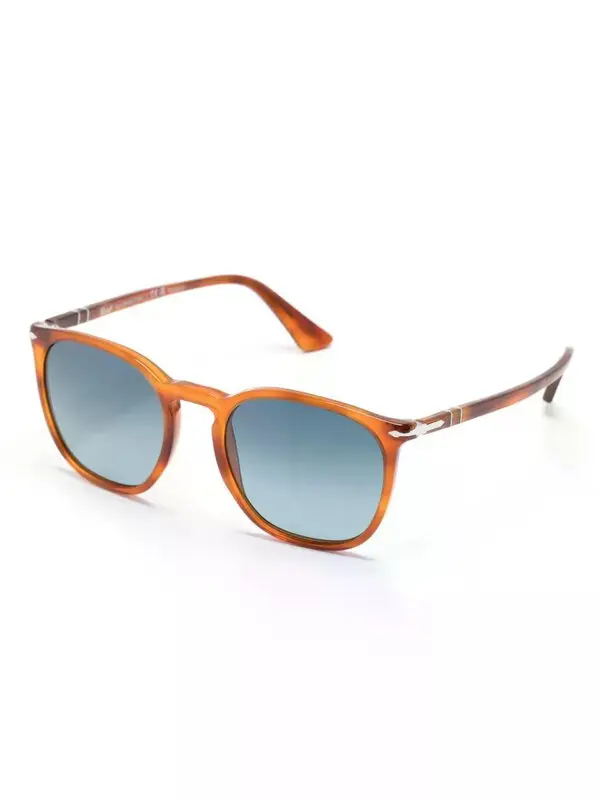 Persol Po3316s Round-frame Sunglasses - Orange