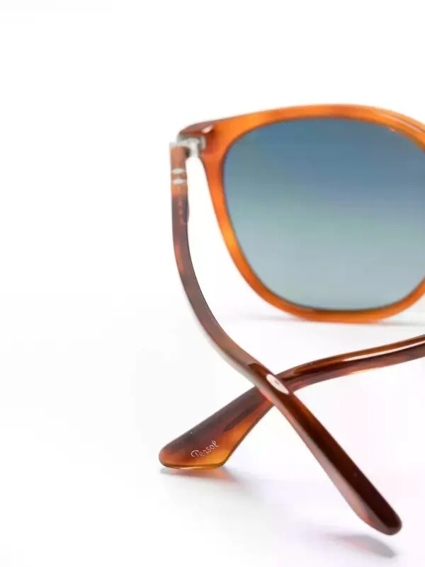 Persol Po3316s Round-frame Sunglasses - Orange