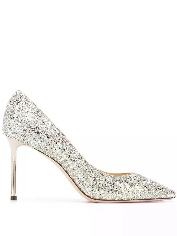 JIMMY CHOO Romy 85mm Pumps - Silver