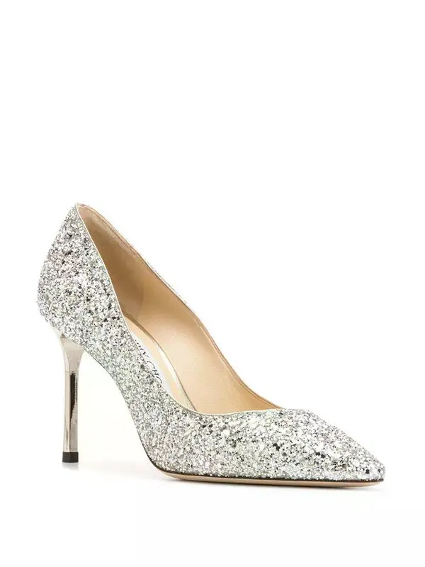 JIMMY CHOO Romy 85mm Pumps - Silver