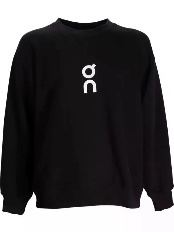 On Logo Print Sweatshirt - Black