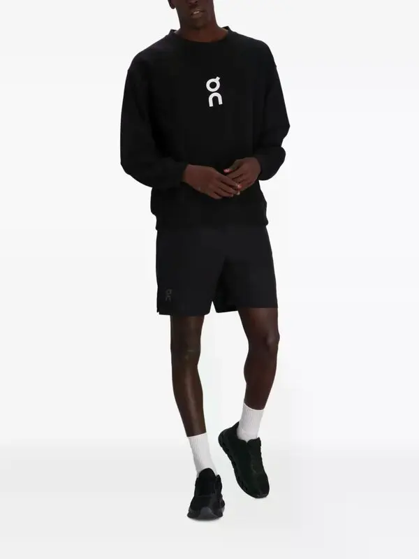 On Logo Print Sweatshirt - Black