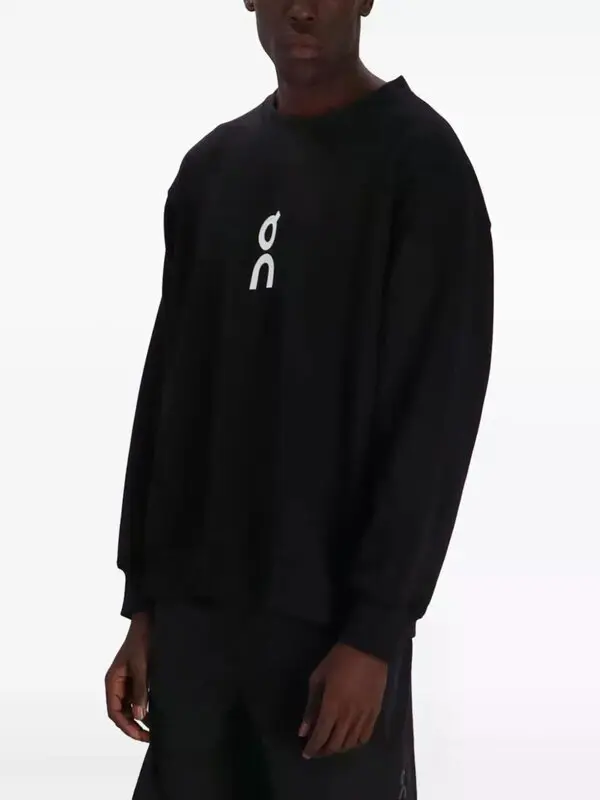 On Logo Print Sweatshirt - Black