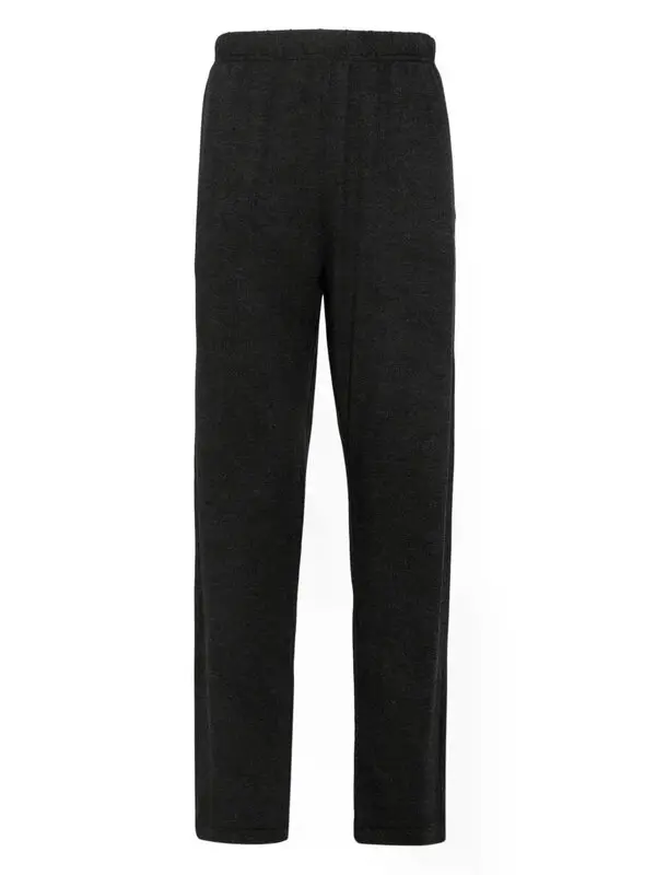 Emporio Armani Logo-embroidered Track Pants - Black