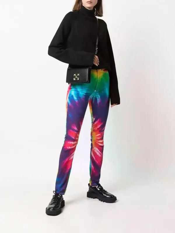 Philipp Plein Tie-dye Print Skinny Jeans