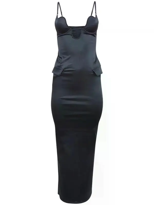 FLEUR DU MAL Seduce U-plunge Dress - Black