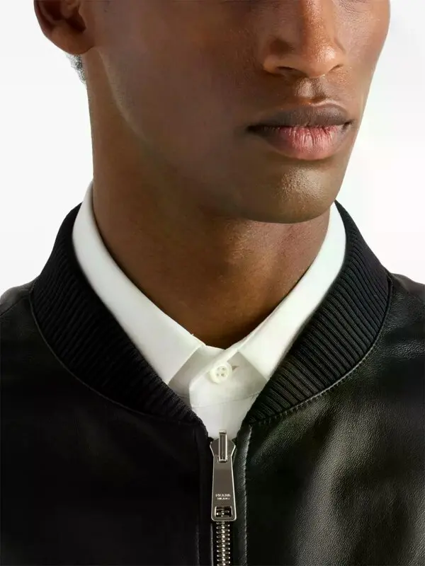 Prada Reversible Leather Bomber Jacket