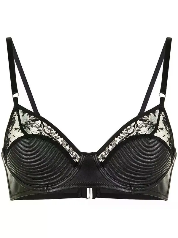 FLEUR DU MAL Bebe Vegan-leather Bra