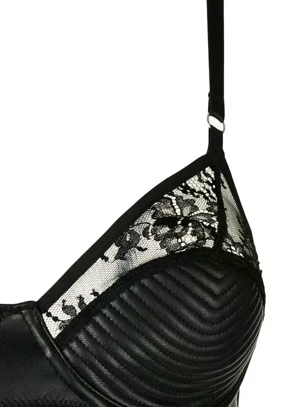 FLEUR DU MAL Bebe Vegan-leather Bra