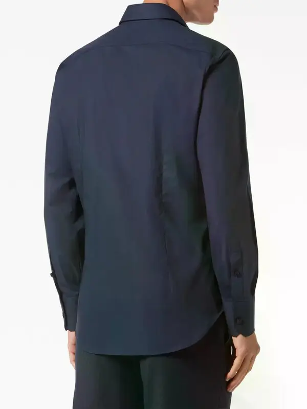 BILLIONAIRE Logo-embroidery Cotton Shirt