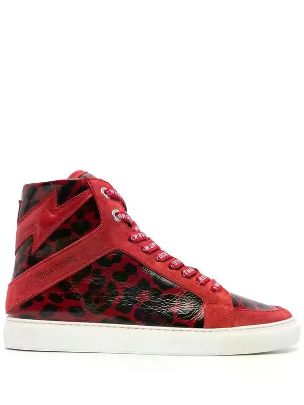 Zadig&Voltaire High Flash Panelled Sneakers