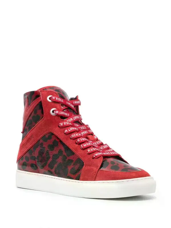 Zadig&Voltaire High Flash Panelled Sneakers