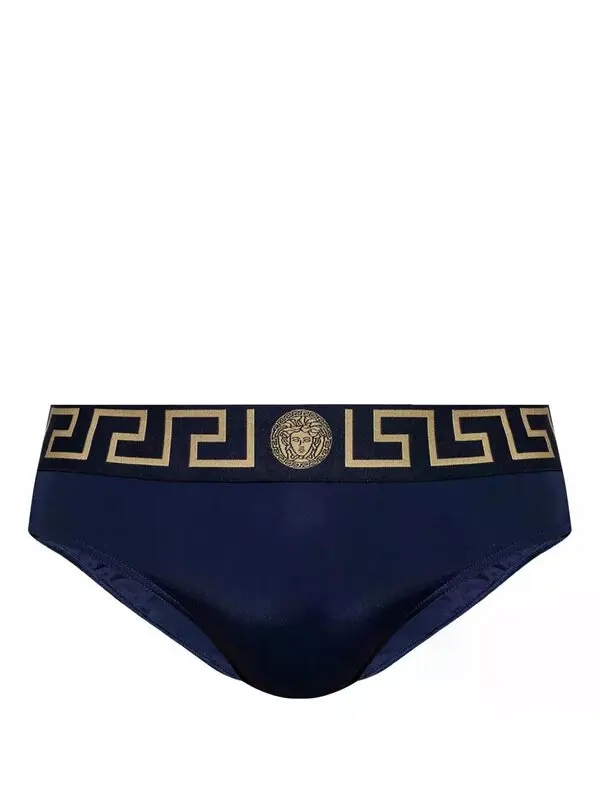 Versace Greca Border Briefs - Blue