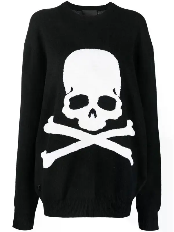 Philipp Plein Skull Bones Crew-neck Jumper