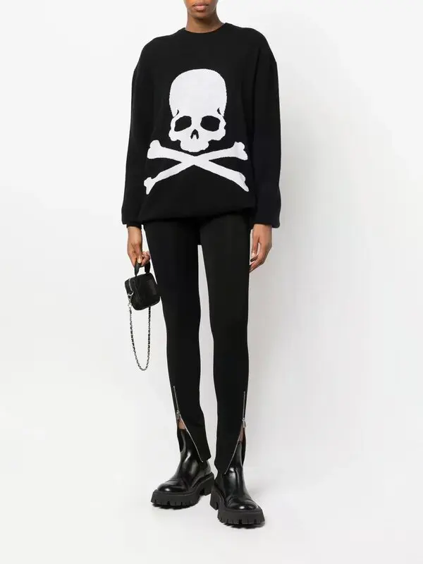 Philipp Plein Skull Bones Crew-neck Jumper