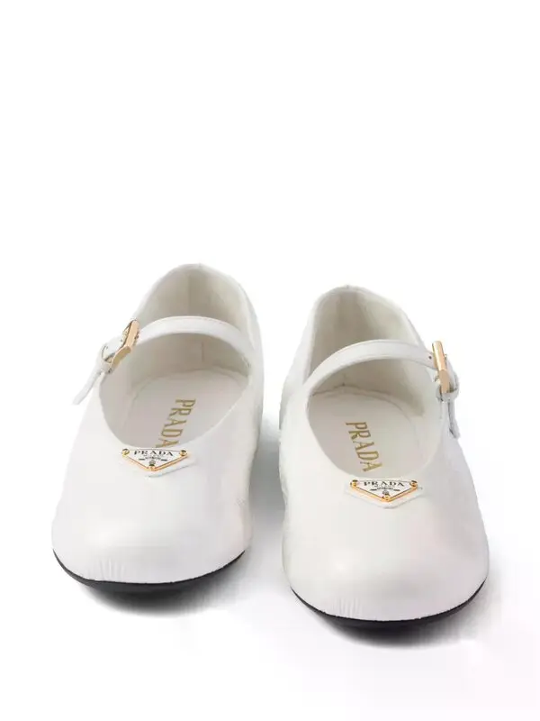 Prada Leather Ballerina Shoes