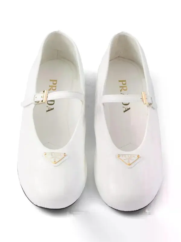 Prada Leather Ballerina Shoes