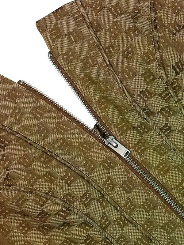 MISBHV Jacquard Monogram Corset Top