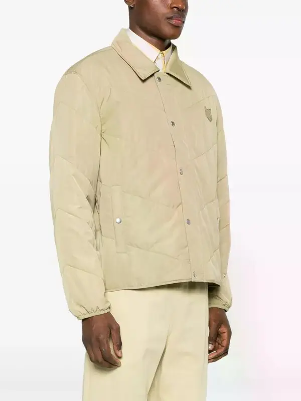 Maison Kitsuné Bold Fox Head Quilted Jacket - Neutrals