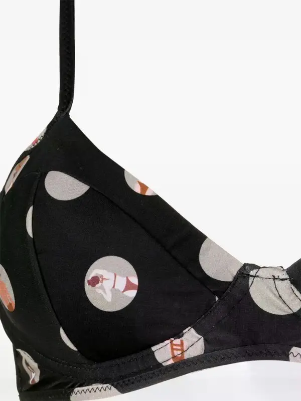 AMIR SLAMA Graphic-print Underwire Bikini