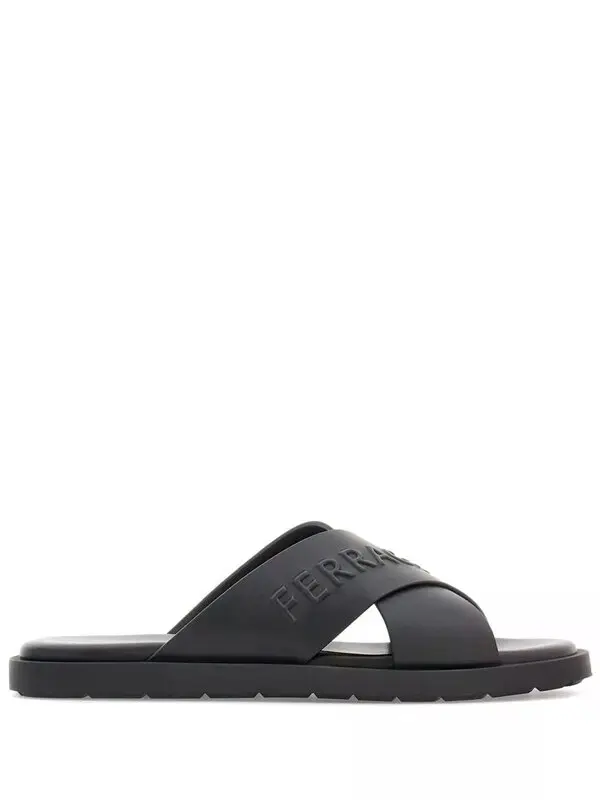 FERRAGAMO Crossover-strap Leather Sandals