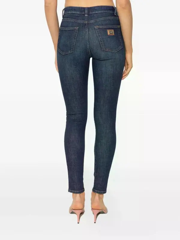 Dolce & Gabbana Logo-plaque Skinny Jeans