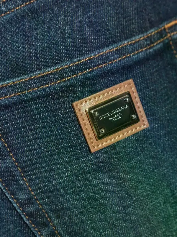 Dolce & Gabbana Logo-plaque Skinny Jeans
