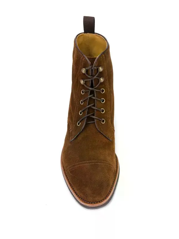 SCAROSSO Lace-up Ankle Boots