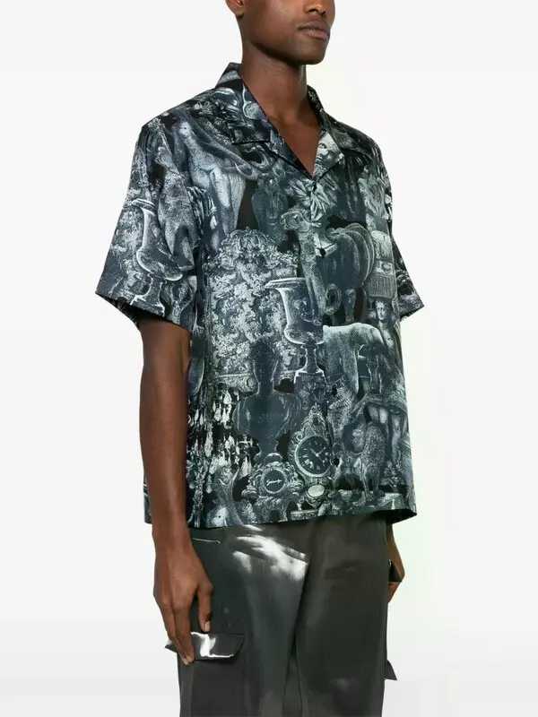Givenchy Hubert Objects-print Silk Shirt