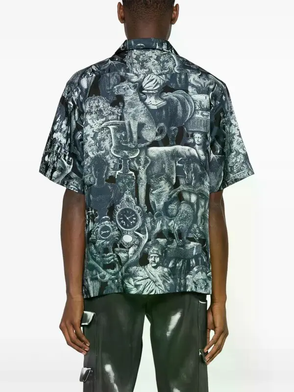 Givenchy Hubert Objects-print Silk Shirt