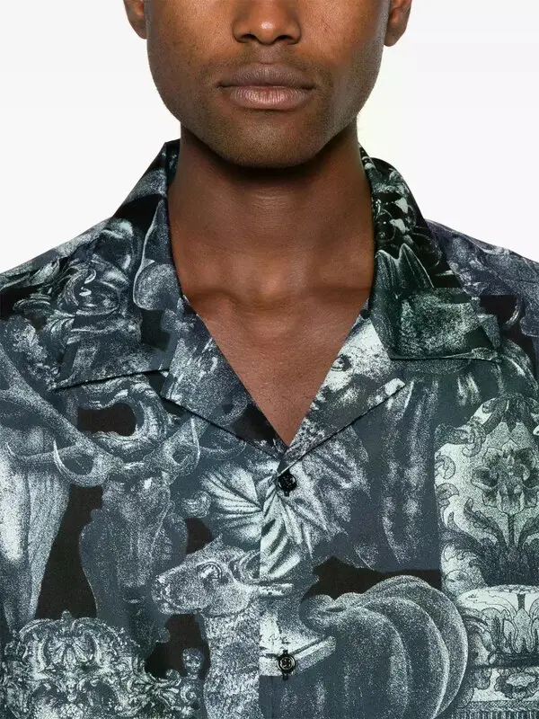 Givenchy Hubert Objects-print Silk Shirt