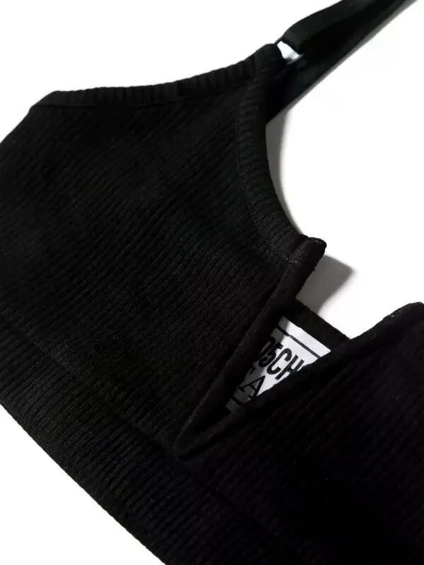 Moschino V-ring Fine-ribbed Bra
