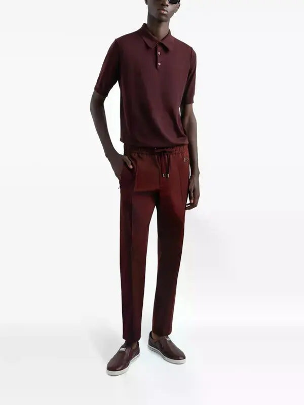 Dolce & Gabbana Fine-ribbed Polo Shirt