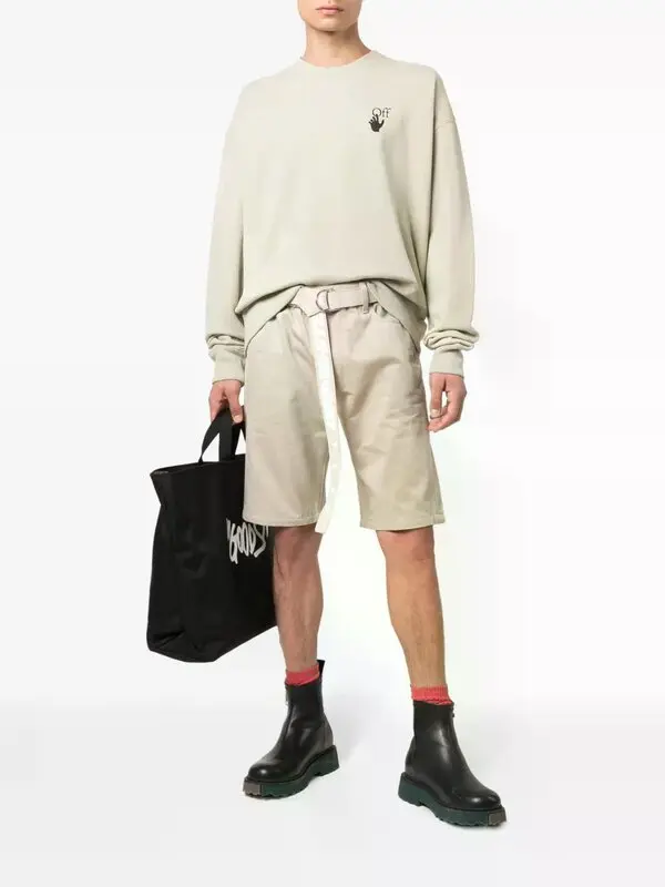 Off-White Belted Bermuda Shorts