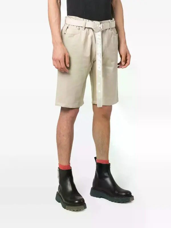Off-White Belted Bermuda Shorts