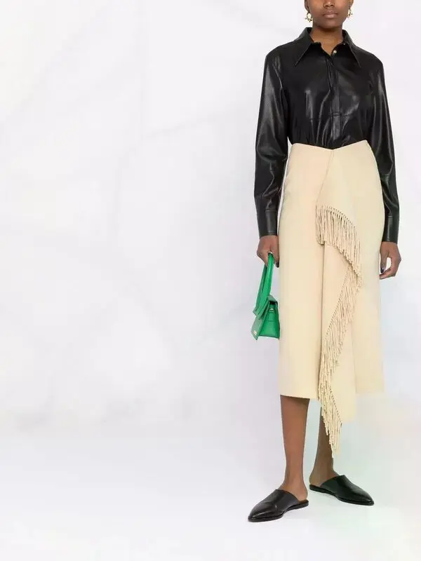Nanushka Vegan Leather Long-sleeve Shirt