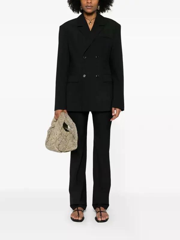 Nanushka Double-breasted Blazer - Black