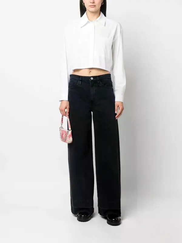 Ba&sh Long-sleeve Cropped Shirt