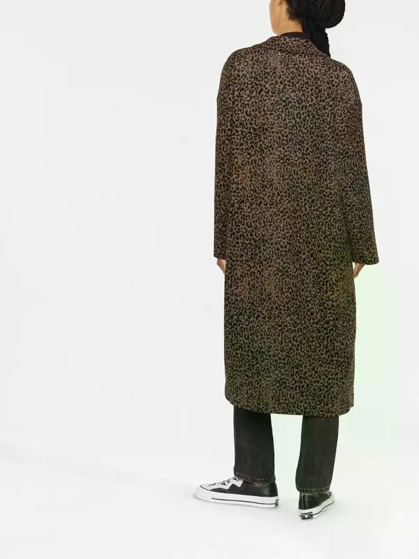 GOLDEN GOOSE Leopard-print Oversized Coat