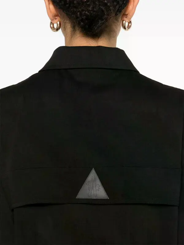 Moncler Logo-patch Cotton Polo Shirt - Black