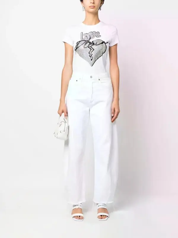 Philipp Plein Love-print Short-sleeve T-shirt - White
