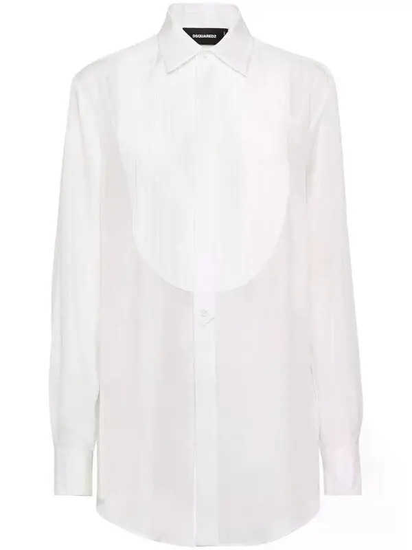 Dsquared2 Bib-collar Cotton Shirt