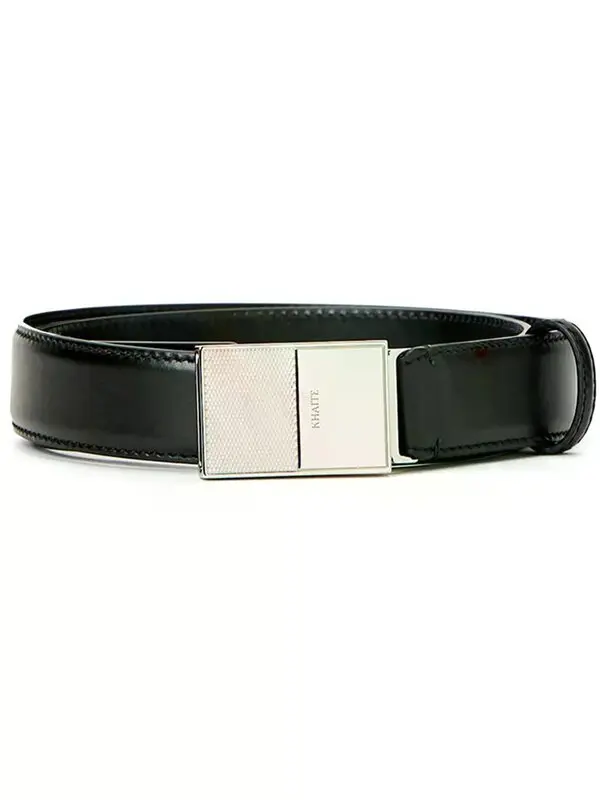Khaite Elio Leather Belt - Black