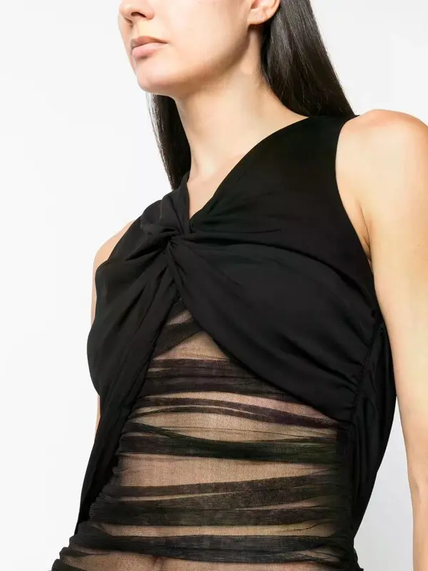 Christopher Esber Semblance Tulle-trim Ruched Dress