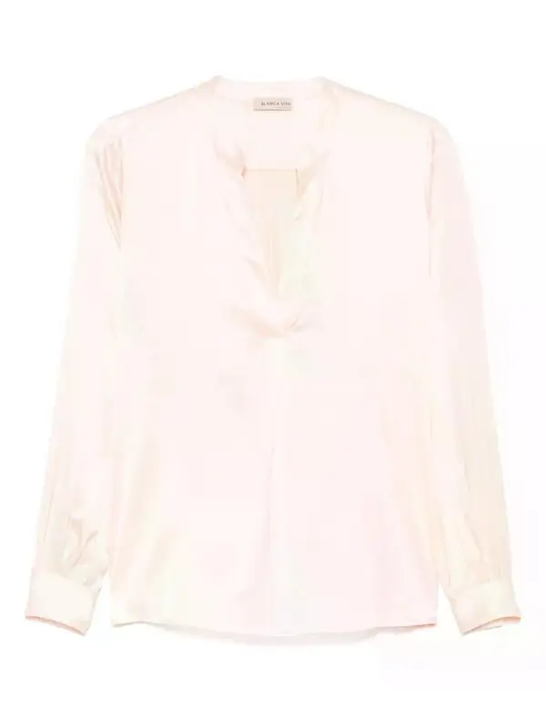 BLANCA VITA Satined Blouse